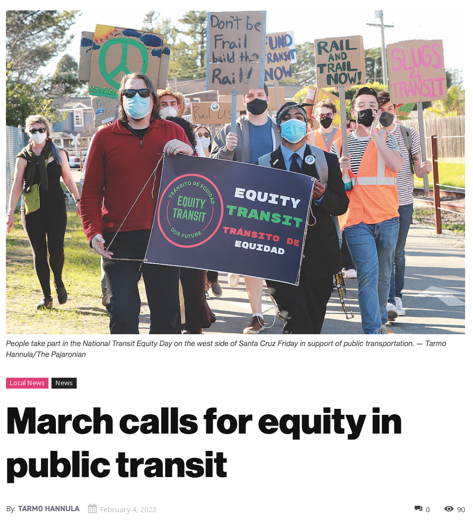 Transit Equity Day 2022 – Equity Transit